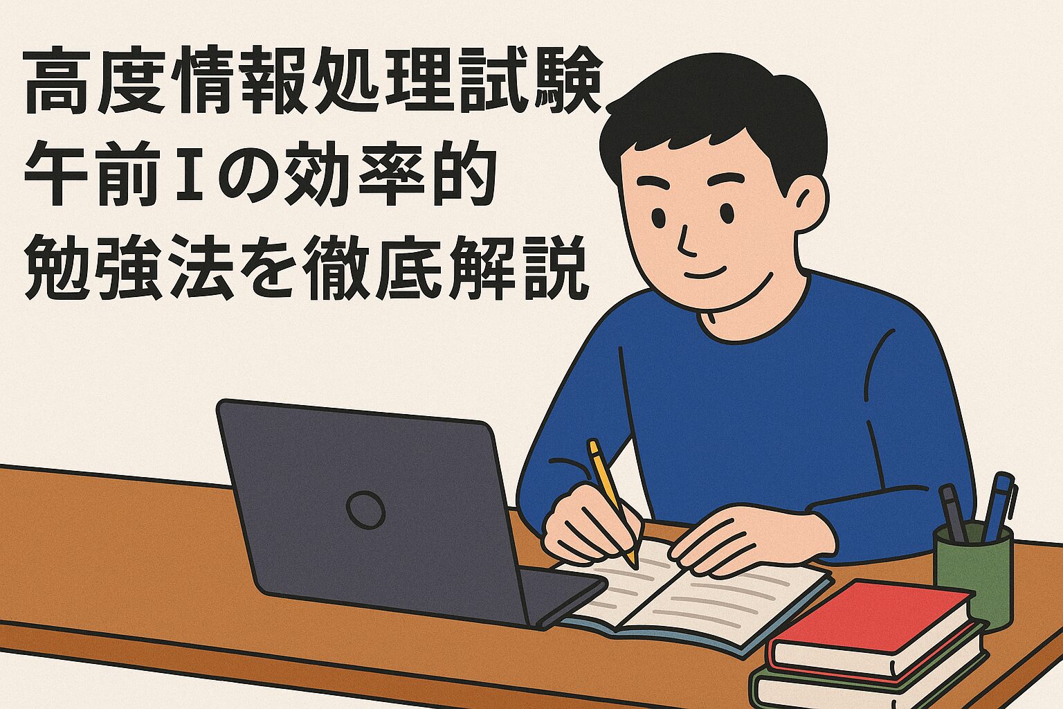 忙しい方・初学者必見！高度情報処理試験 午前1対策を徹底解説！（実体験あり）｜manabiz!!